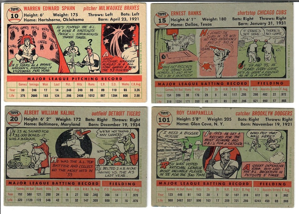 1956 TOPPS BASEBALL COMPLETE SET (340/340) MANTLE SGC MAYS JACKIE ...