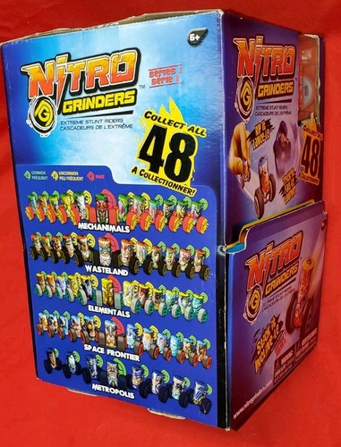 Nitro Grinders Series 1 Pull-back Racers Gravity Fed Box Of 48 Capsules ...