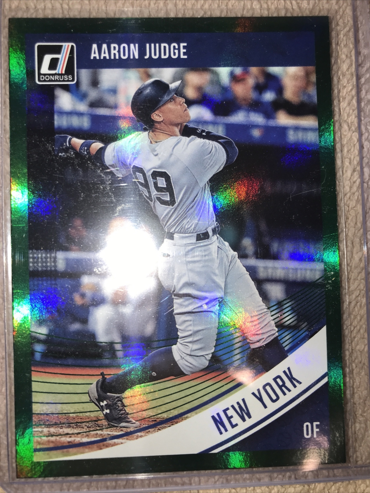 Aaron Judge #148 2018 Panini Donruss Holo Green Foil Yankees | eBay