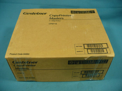 Gestetner CopyPrinter Masters 2x470g/16.6oz CPMT16 CPMT 16 New Factory ...