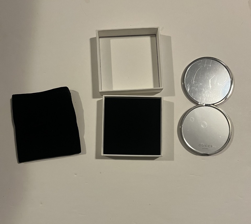 Authentic Flora by Gucci Garden Compact Two Sided Gucci Imprint Mirror ...