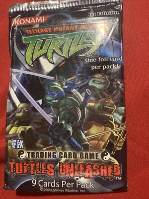 TMNT Turtles Unleashed TCG Booster Pack SEALED 1st Edition - Upper Deck ...
