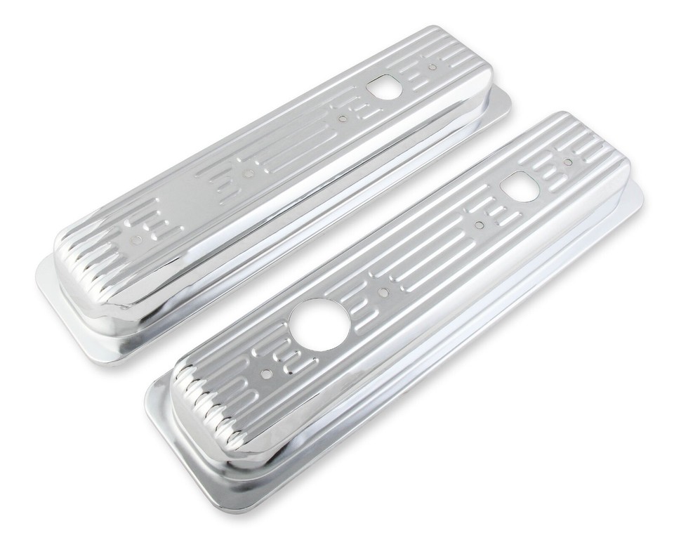 Mr. Gasket 9847 Chrome Valve Covers Caps | eBay