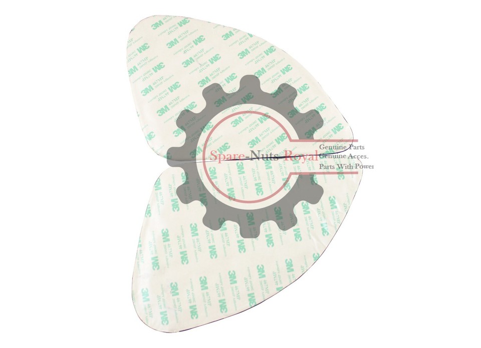 UNION JACK TANK KNEE PAD WITH BLACK THREAD FOR ROYAL ENFIELD HIMALAYAN ...