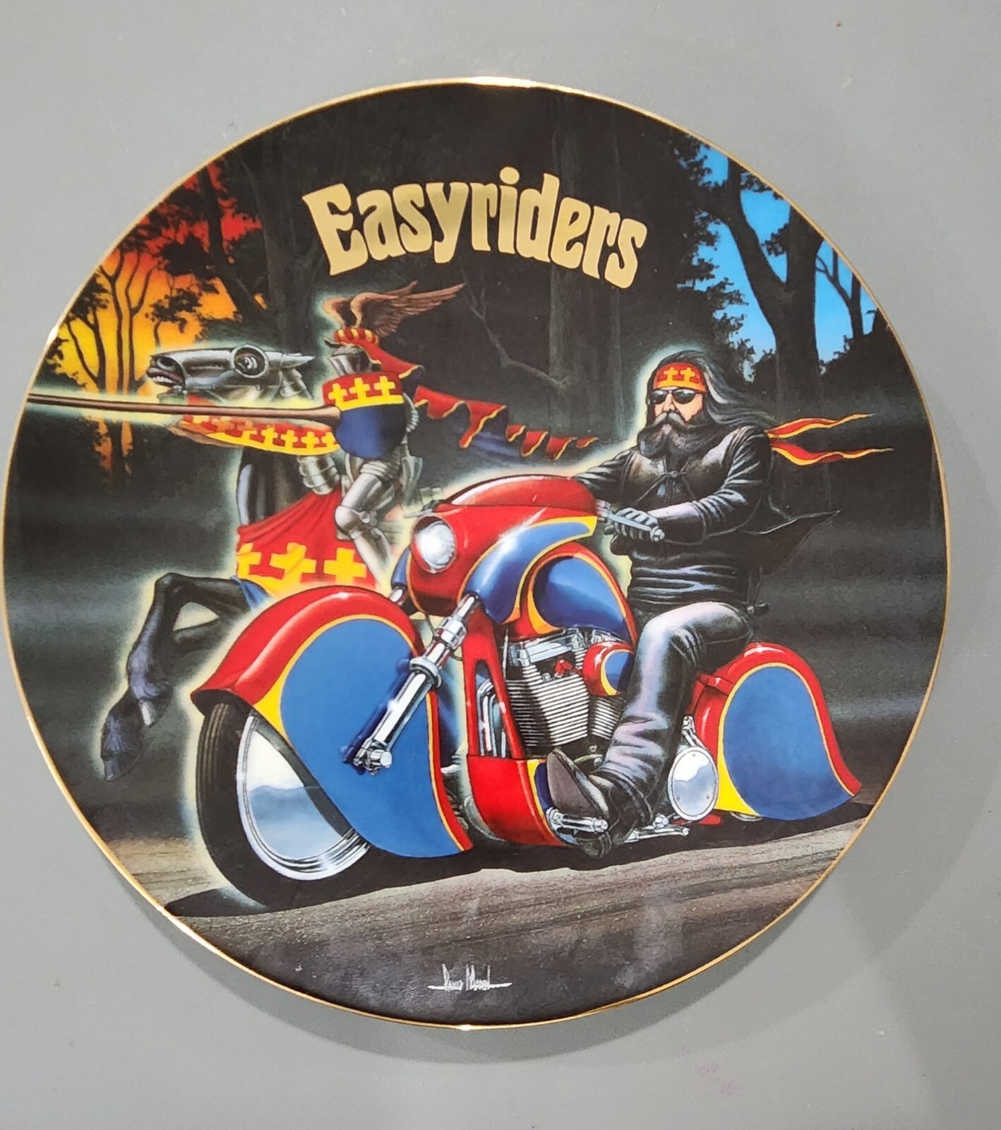 Easyriders "Ghost Of The Round Table" Collectors Plate. Limited Edition ...