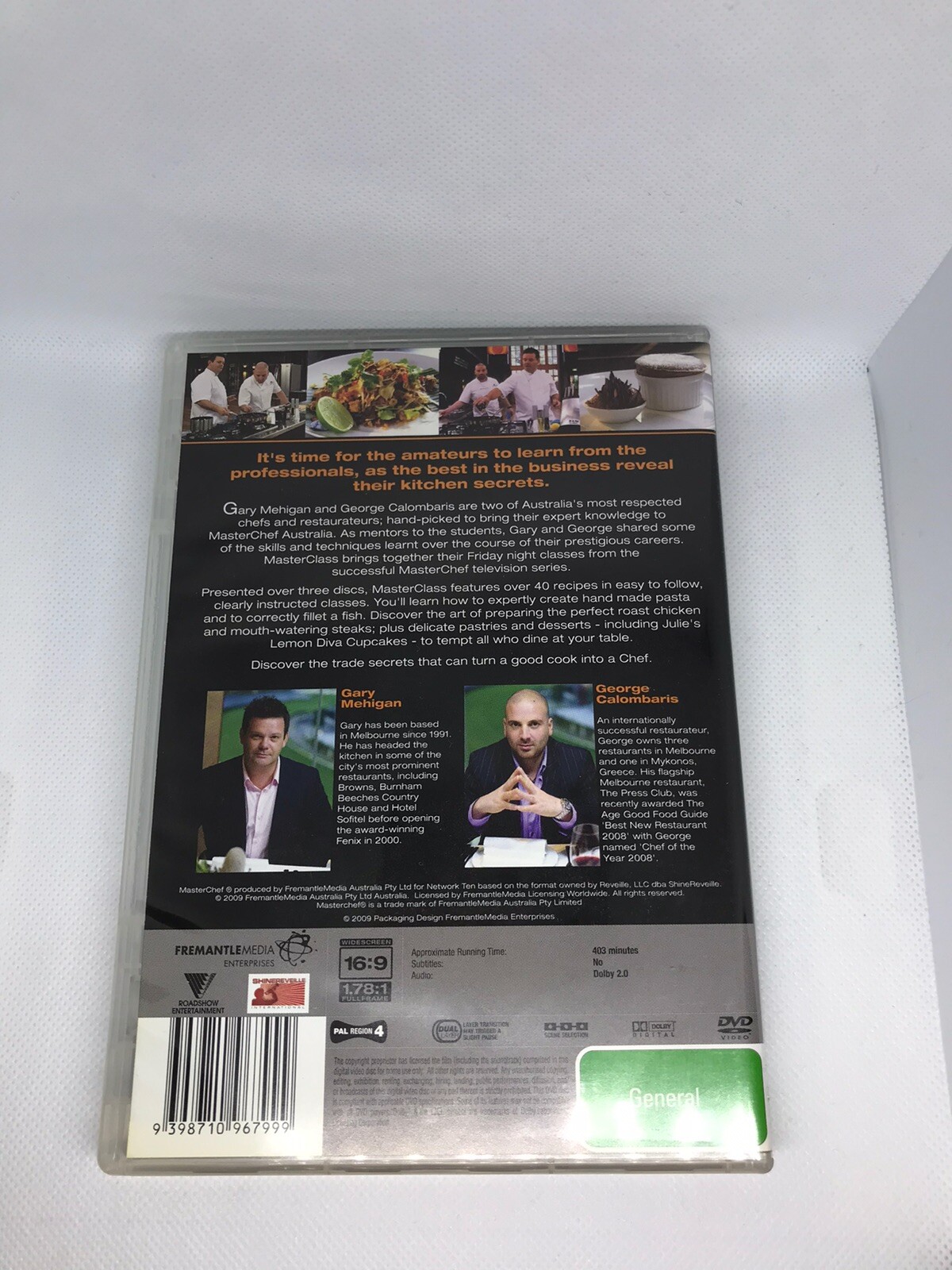 MasterChef Australia - MasterClass (DVD, 2009, 3-Disc Set), Region 4 ...