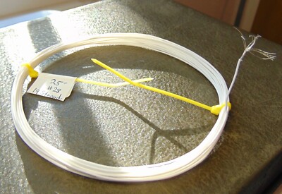 25 feet stranded 28 AWG Silver Plated Copper PTFE Wire White 19 Strand ...