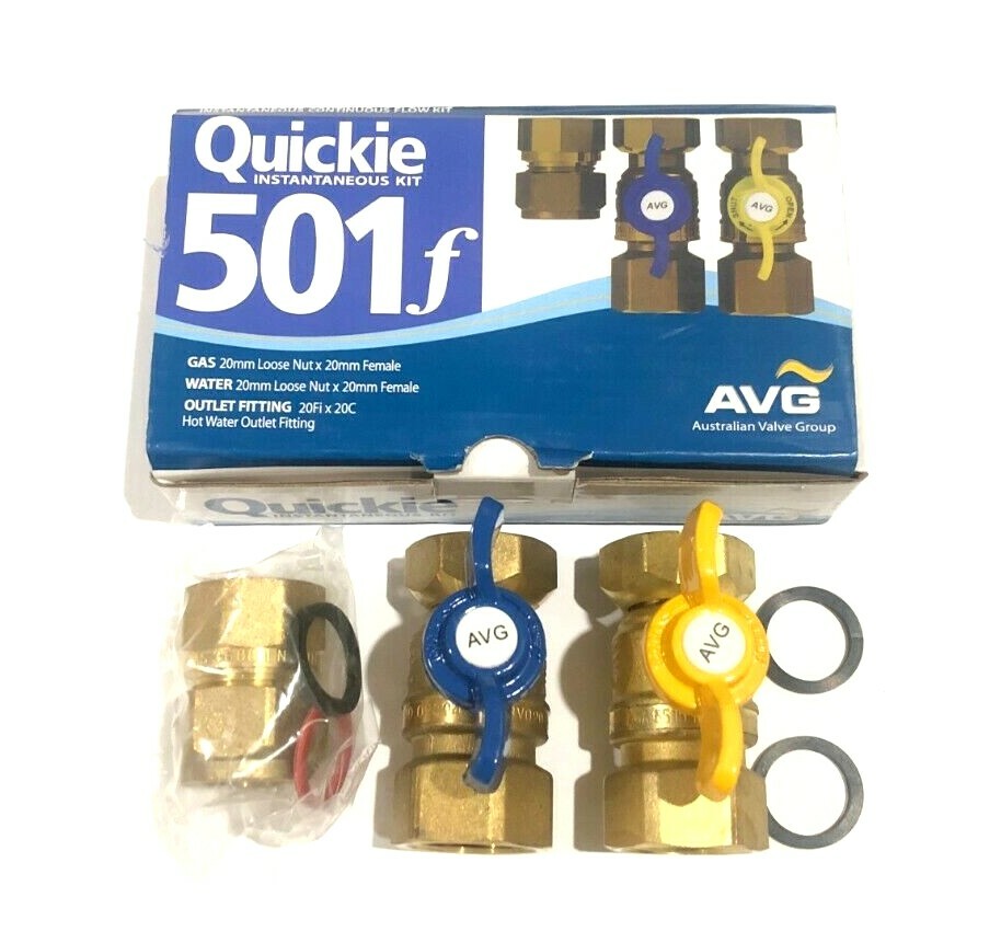 AVG QIK501f 20mm Quickie Kits for Continuous Flow Instantaneous Gas ...