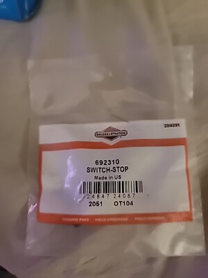 Genuine Briggs & Stratton 692310 Stop Switch | eBay