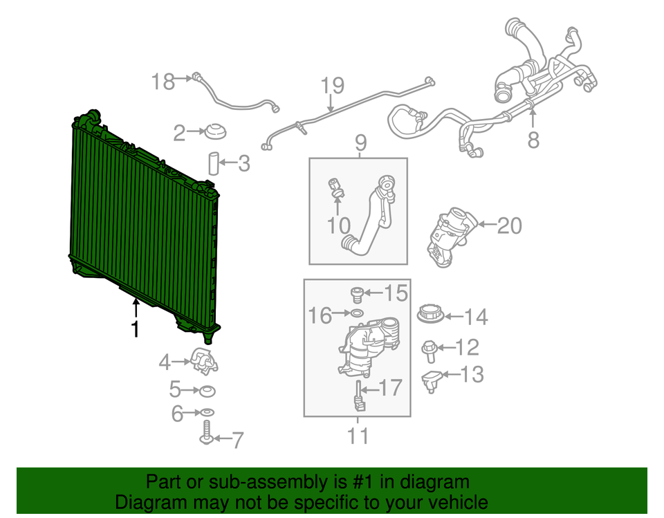 Genuine Land-Rover Radiator LR162110 | eBay