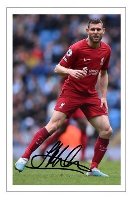 JAMES MILNER Signed 6X4 Autograph PHOTO Pre Print Signature LIVERPOOL ...