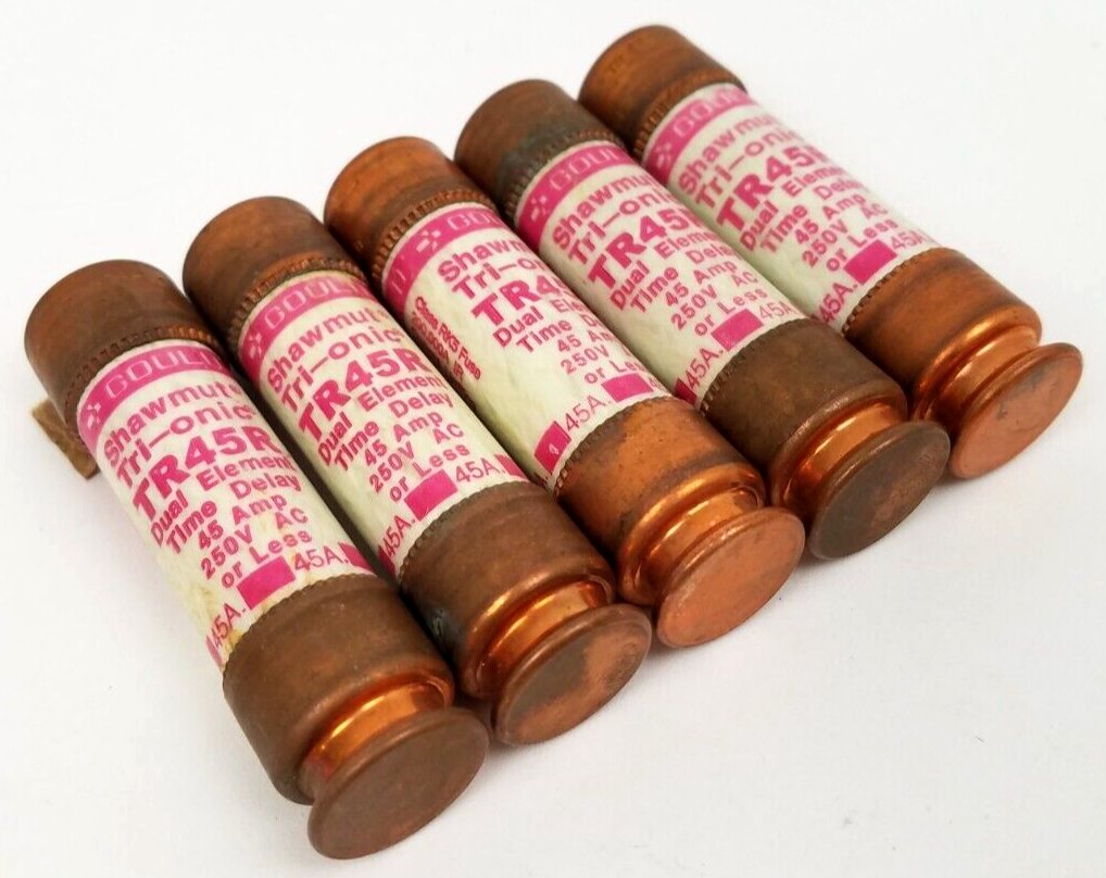 Lot of 5 TR45R Gould Shawmut 45 Amp Fuse Class RK5 *Next Day Option* | eBay