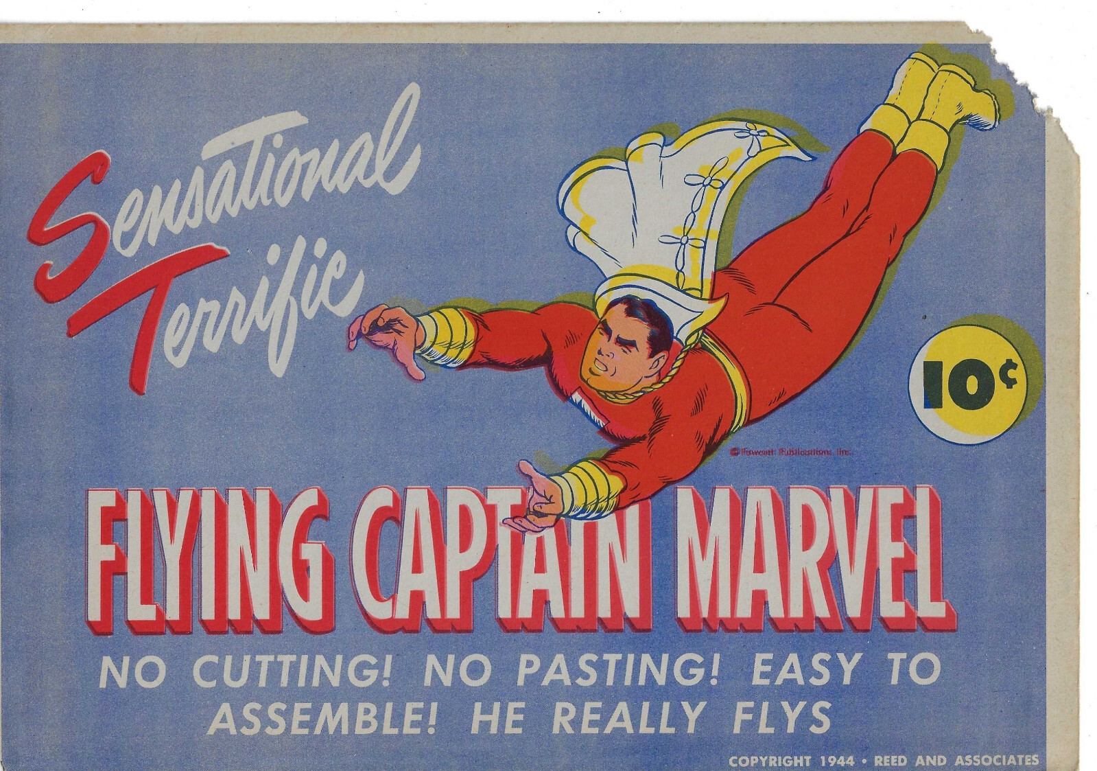 SHAZAM! THE ORIGINAL FLYING CAPTAIN MARVEL Fawcett Comics (1944 ...