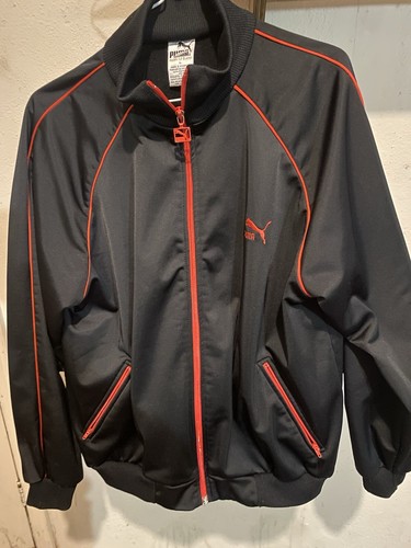 vintage puma track jacket Black Red | eBay