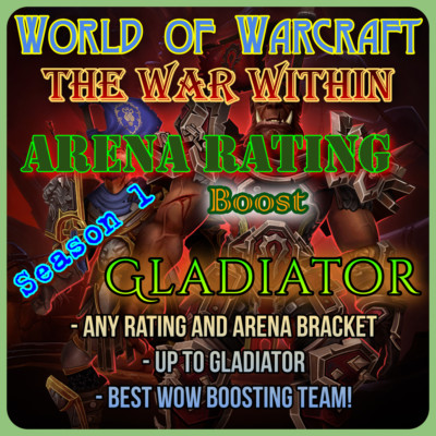 World Of Warcraft The War Within Arena Rating Boost WoW PvP EU/US ...