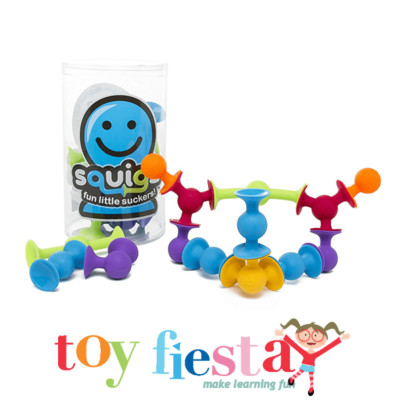 Squigz Starter Set 24pcs Suction toys Flexible & No Mess from Fat Brain ...