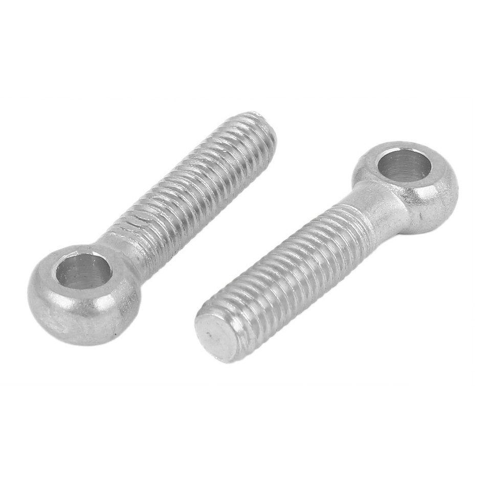 8mm x 35mm 304 Stainless Steel Machinery Lifting Swing Eye Bolt 4PCS ...