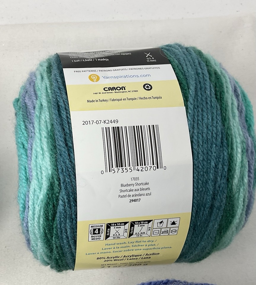 Yarnspirations Caron Cakes Yarn 7.1 oz Acrylic/Wool 4 Medium YOU PICK ...
