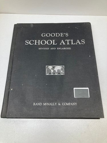 Goode's School Atlas J. Paul Goode 1943 Edition Rand McNally Geography ...
