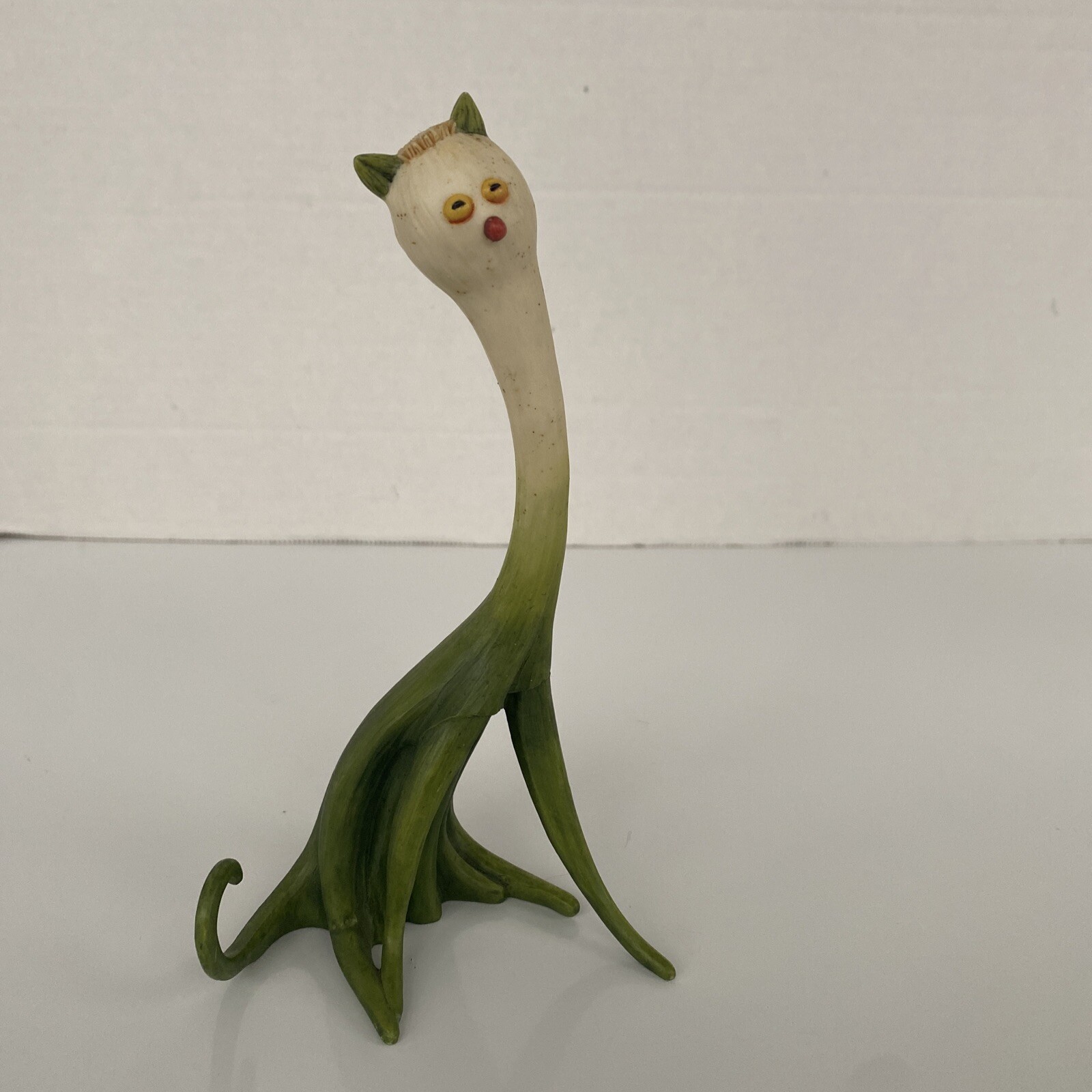 Enesco Home Grown Statue Green Onion Cat Leek Figurine Fruit Vegetable ...