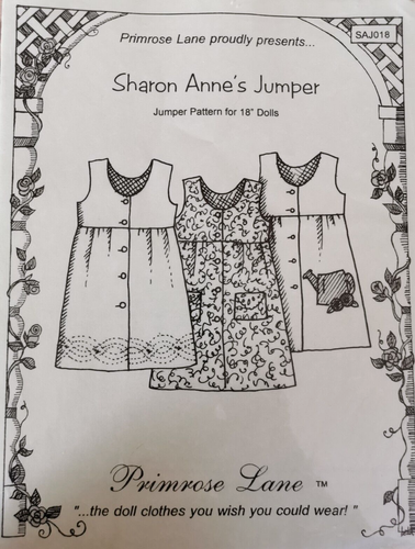 32 PATRON POUPEE créatrice PRIMROSE SHARON ANNE'S ROBE SANS MANCHES. 45 ...
