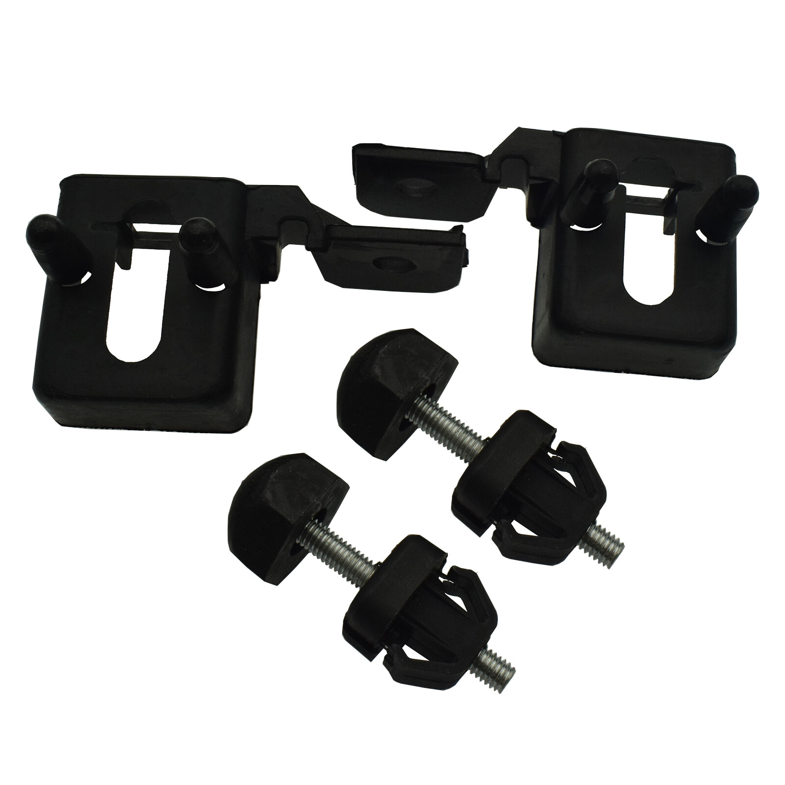 2 Sets Hood Bumper Stopper and Bracket LH RH For Lincoln MKZ Ford ...