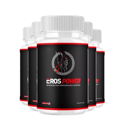 5-Pack Eros Power for Men Capsules – ErosPower for Health & Energy -300 ...