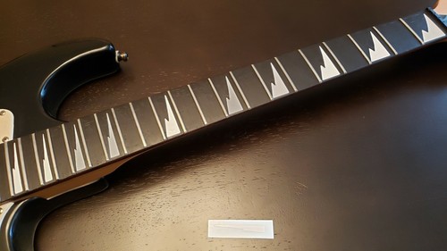 Shark Fins #6 Fretboard Marker Vinyl Decals Inlays for Any Guitar 30 ...