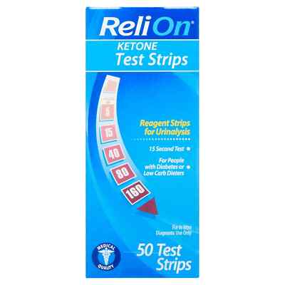 ReliOn Ketone Test Strips 100 Count - 2 Box Lot of 50 Count New Exp. 05 ...