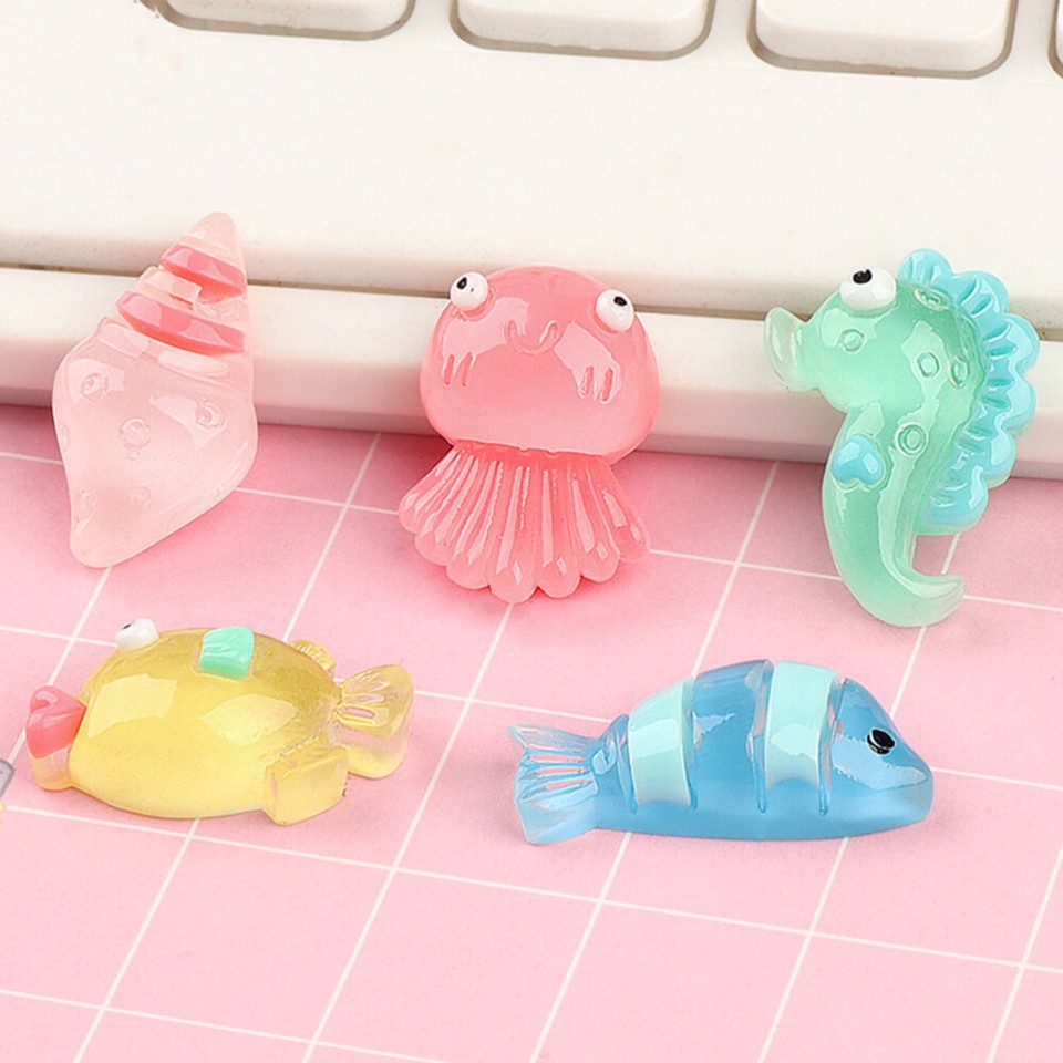 125 Stück leuchtende Mini-Meerestiere, Mini-künstliche Meerestiere ...