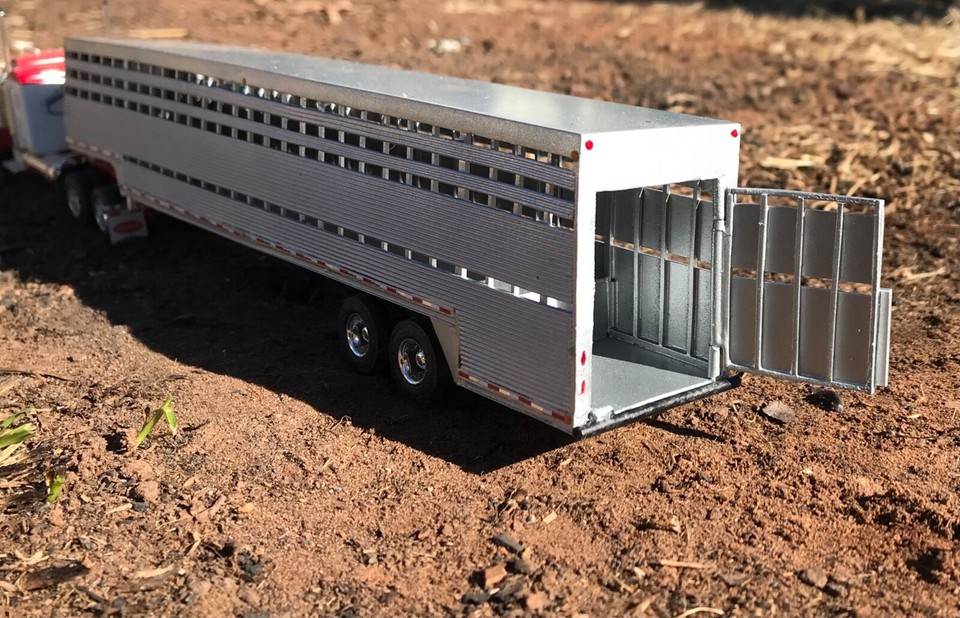 1/64 Custom Farm Toy Livestock Groundload Trailer | eBay