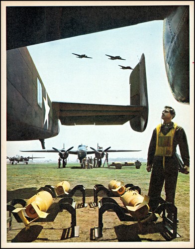 1942 WW2 USAF North American B25 Mitchell Bomber photo vintage print ...