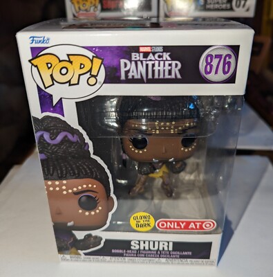 Funko POP! Black Panther SHURI #876 Target EXCLUSIVE! Glow in the Dark ...