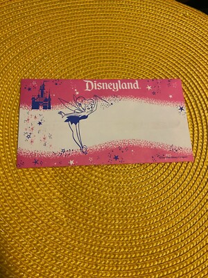 Disneyland Tinkerbell Envelope Pink | eBay