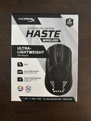 HyperX Pulsefire Haste Wireless Gaming Mouse (Black) (New) | eBay