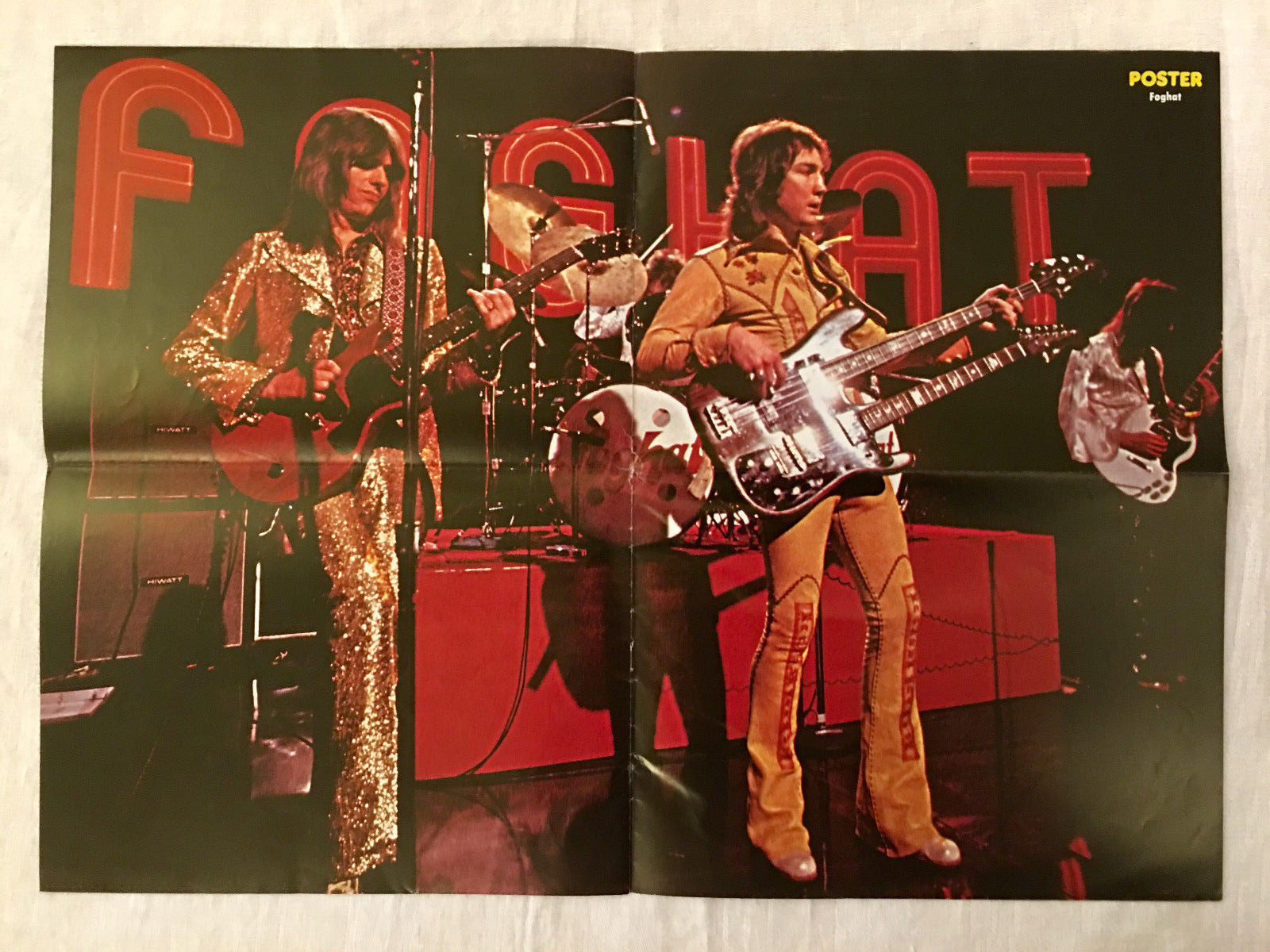 Foghat Live 1976 Dave Peverett Tony Stevens - Swedish Poster Magazine ...