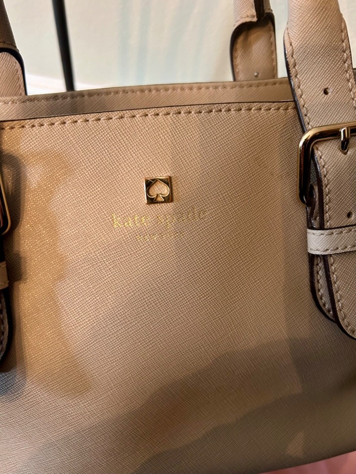 KATE SPADE Cove Street Province Satchel In Taupe/Gray Saffiano Leather ...