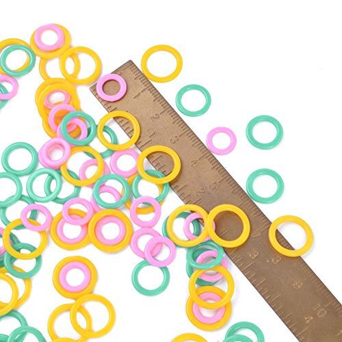 150pcs Plastic Knit Knitting Stitch Markers Rings Crochet Stitch Marker ...