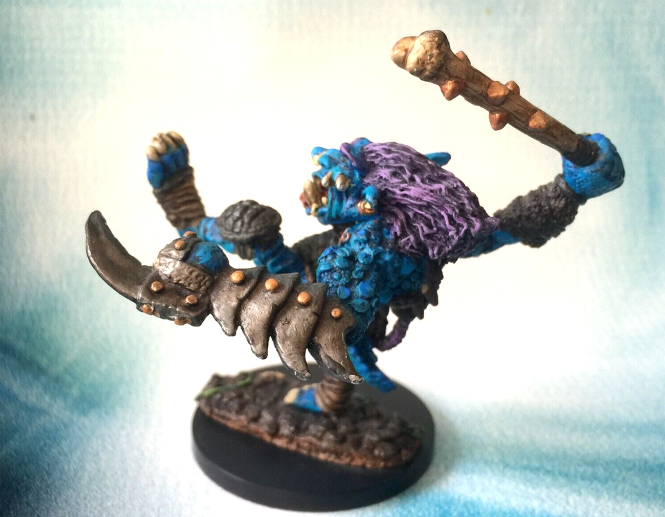 Troll Giant Reaper Vintage Professionally HAND PAINTED Metal D&D ...