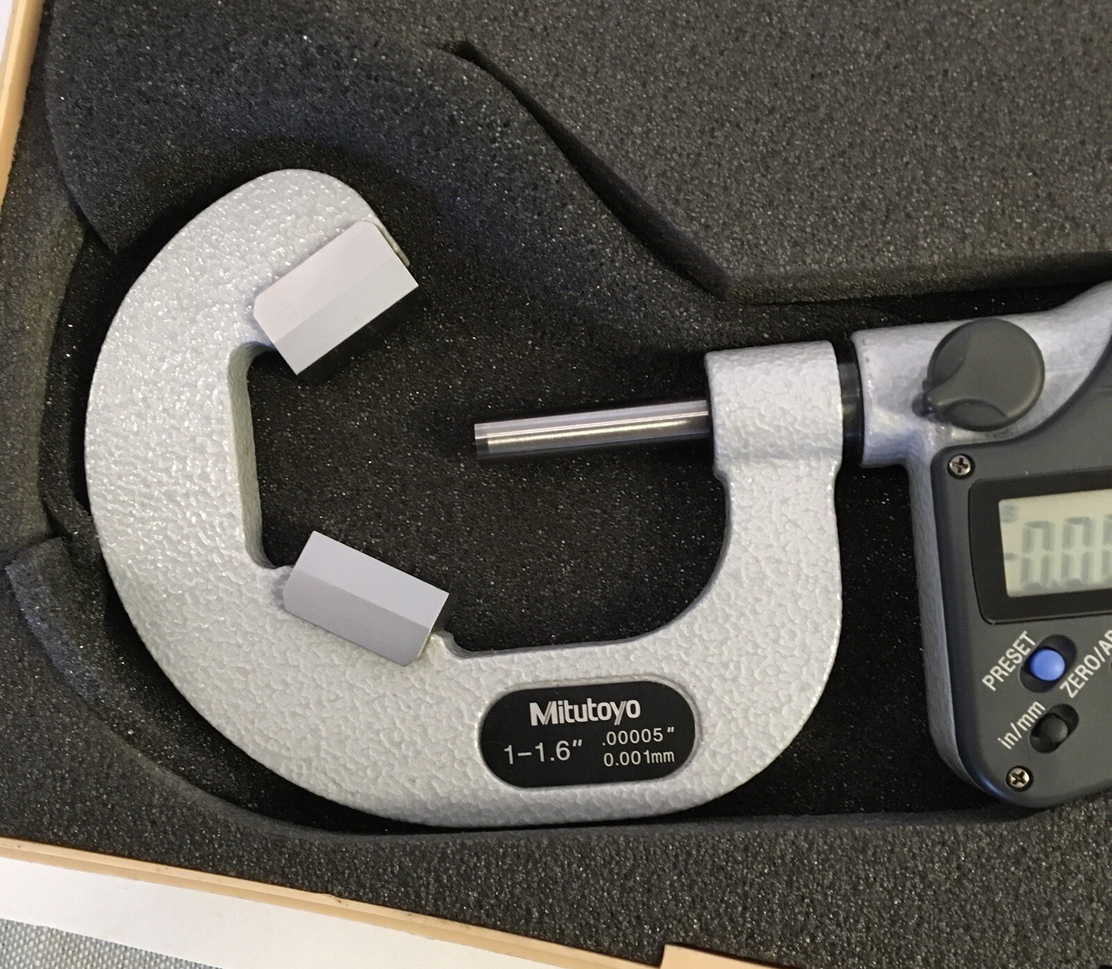 Mitutoyo 314-353-30 3-Flute Digimatic V-Anvil Micrometer, 1-1.6" | eBay