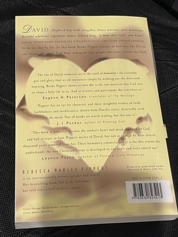 A Heart for God: Learning From David - Rebecca Manley Pippert p/b 1996 ...