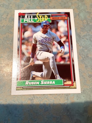 1992 Topps All Star Ruben Sierra #403 - Texas Rangers NM | eBay