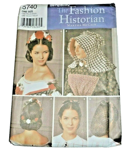 Victorian Edwardian Historical Prairie Hats Bonnet Snood Costume Sewing ...