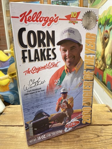 2000 Kellogg’s Corn Flakes FLW Angler of Year Cereal 18 oz Full Box ...