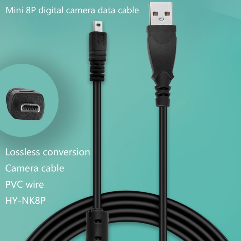 8Pin Video Sync Transfer Cables Digtal Camera Charging Cable 1/1.5M ...