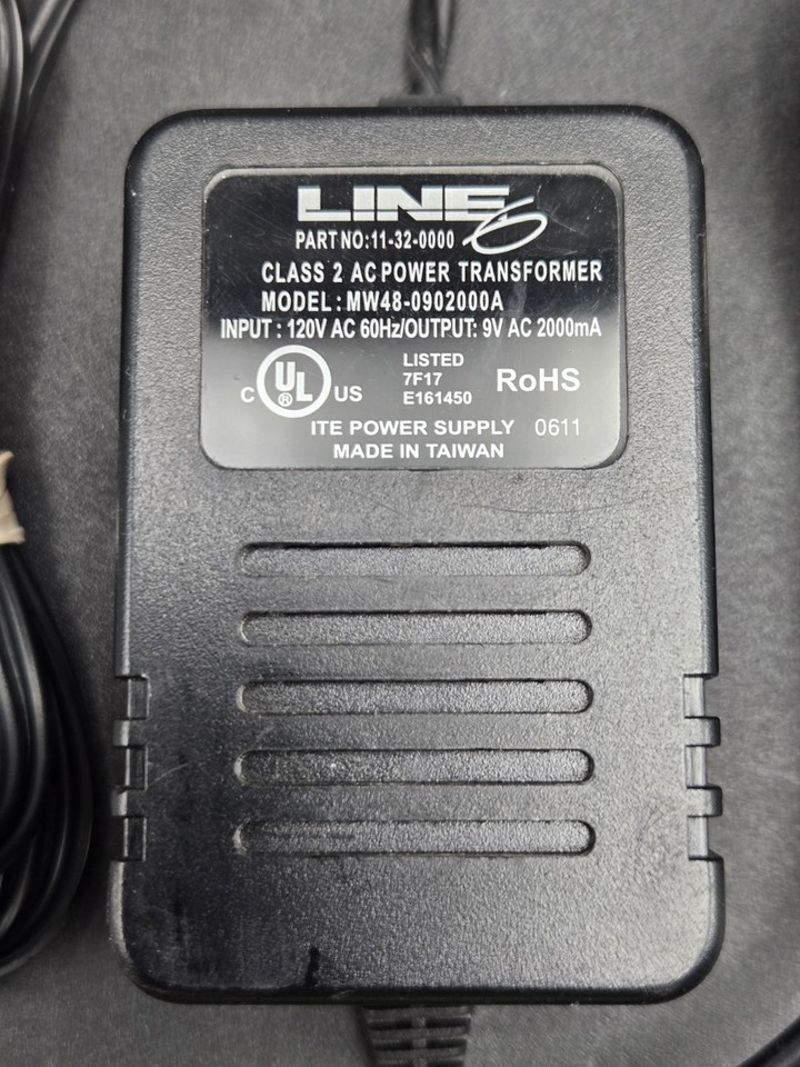 Line6 POD Multi-Effects Amplifier Version 2.0 Simulator Power Supply ...