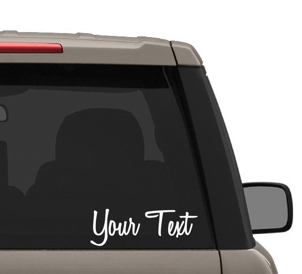 Custom Car Decal Name Personalized Truck Laptop Bumper Window Sticker ...