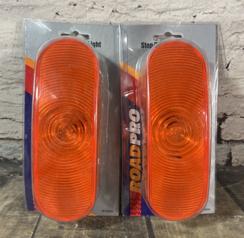 Lot Of 2 Roadpro Lights RP-6064A 6-1/2” X2-1/4” Oval Sealed Lt/amb ...