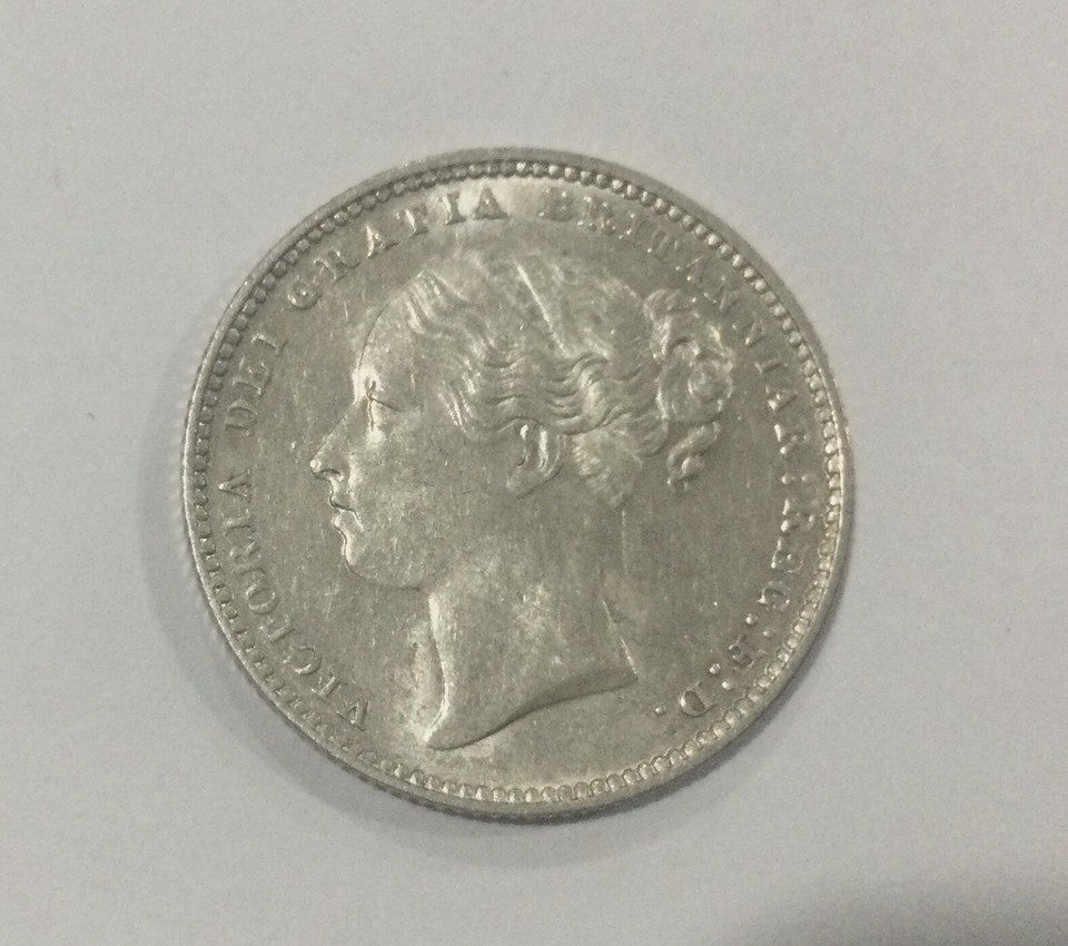 Great Britain 1881 Victoria Young Head Shilling Lustrous Original Nice ...