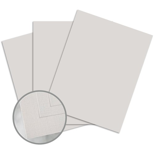 Light Gray Linen Card Stock, Heavyweight 80lb Cover, 8 1/2 x 11, 250 ...